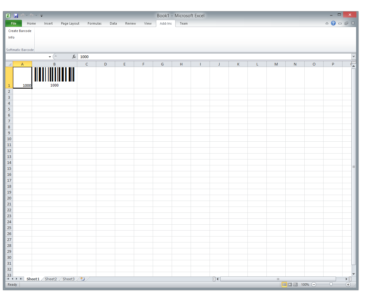 Create Barcodes In Excel With Barcode Fonts And AddIn